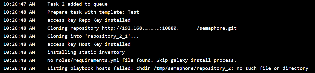 Listing playbook hosts failed · Issue #807 · semaphoreui/semaphore · GitHub