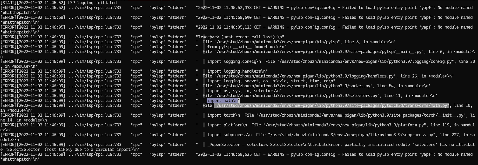 Error due to mistakenly detected "circular import" · Issue #287 · python-lsp/python-lsp-server ...