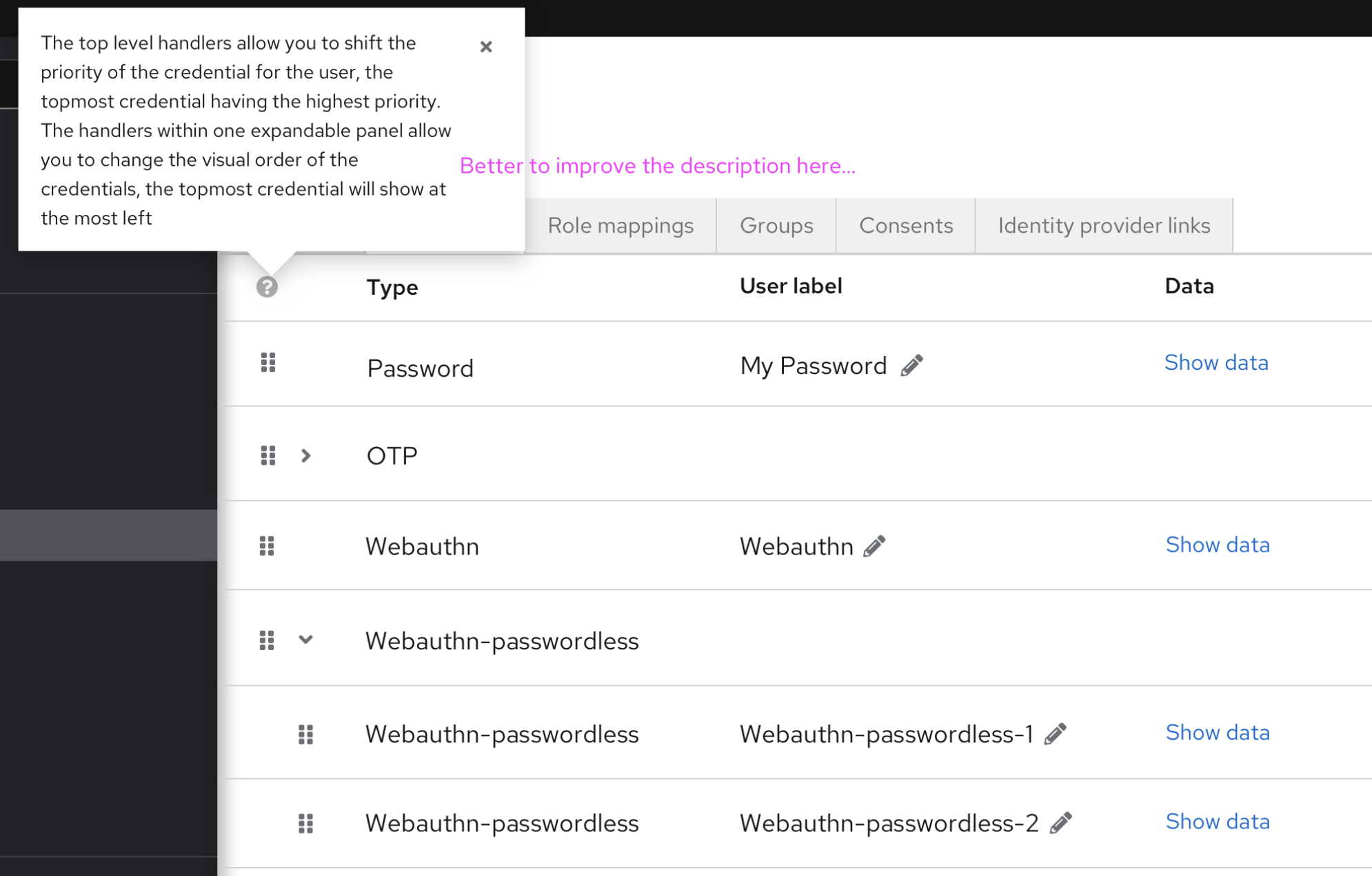[UX Review] Realm settings > keys provider: add a question mark to the header of the drag-drop ...
