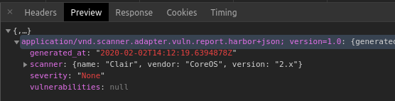 Clair output has no details in 1.10.0 · Issue #10613 · goharbor/harbor · GitHub