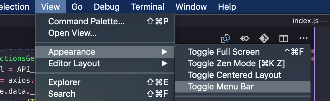 Toggle Menu Bar on macOS does not work · Issue #64152 · microsoft ...