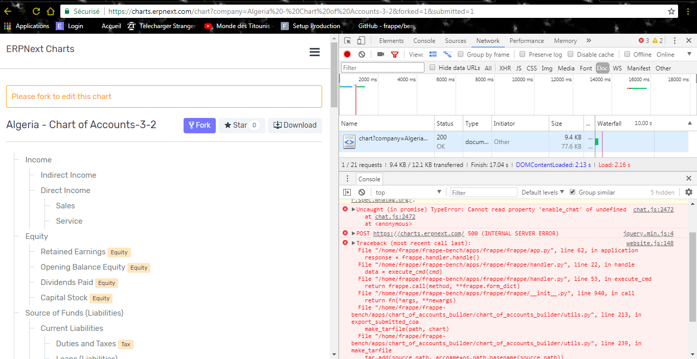 Bugs in charts.erpnext.com · Issue #13126 · frappe/erpnext · GitHub