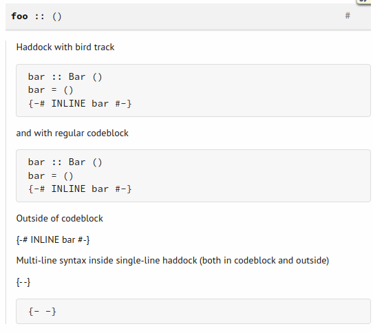 Pargmas in haddock codeblocks are wrongfully escaped · Issue #265 · fourmolu/fourmolu · GitHub