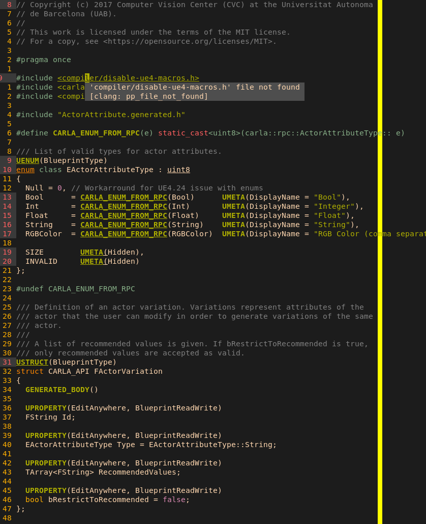 Custom Sensor causes seg fault after listen /source/carla/client/detail/EpisodeProxy.h:28 ...