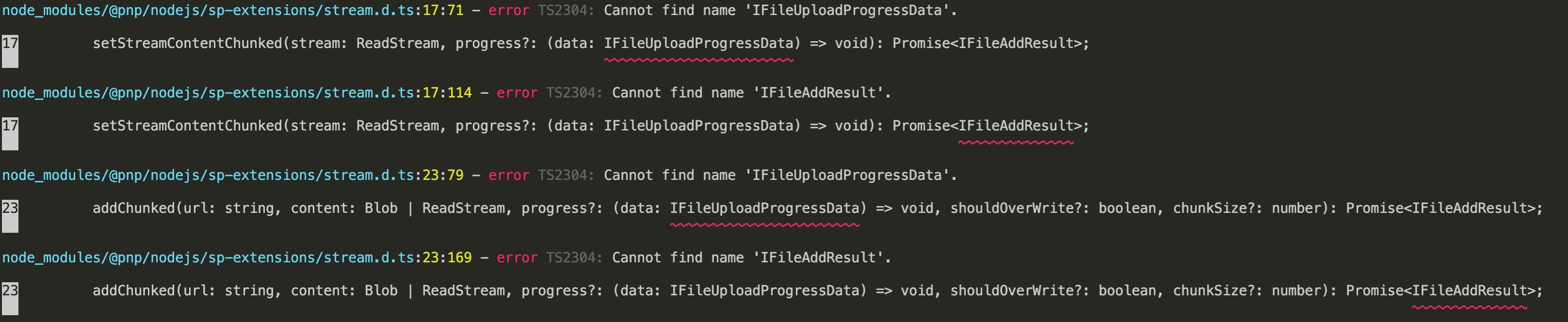 Interface Missing Error Nodejs 301 · Issue 2117 · Pnppnpjs · Github 6202