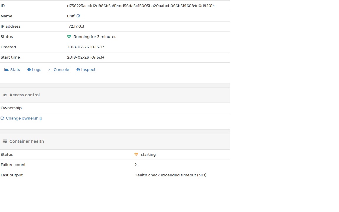 Bind Mount Seems To Cause Health Check Failure · Issue #108 · jacobalberty/unifi-docker · GitHub