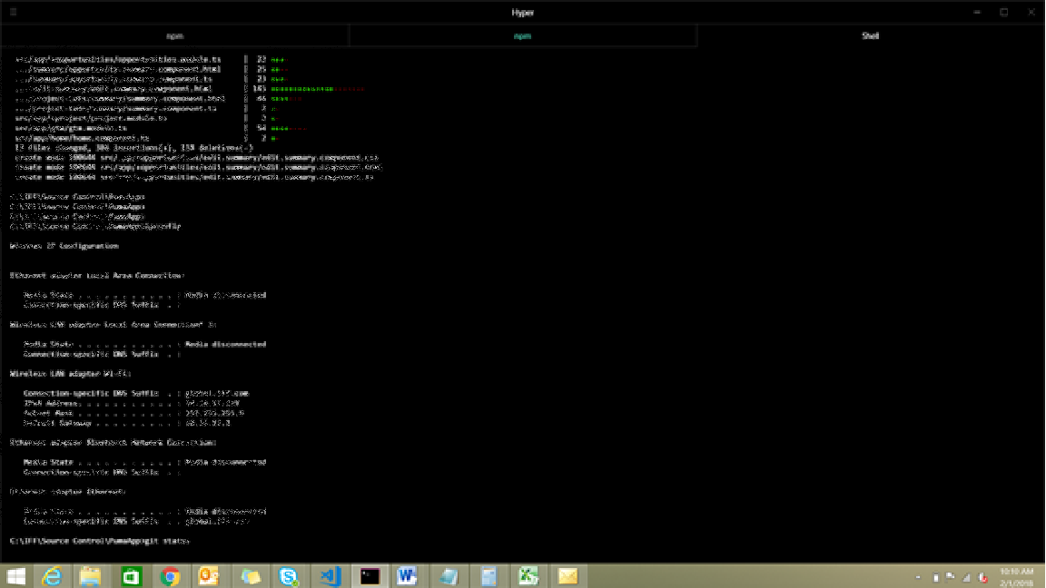 Console not scrolling down automatically when command executed · Issue #2655 · vercel/hyper · GitHub