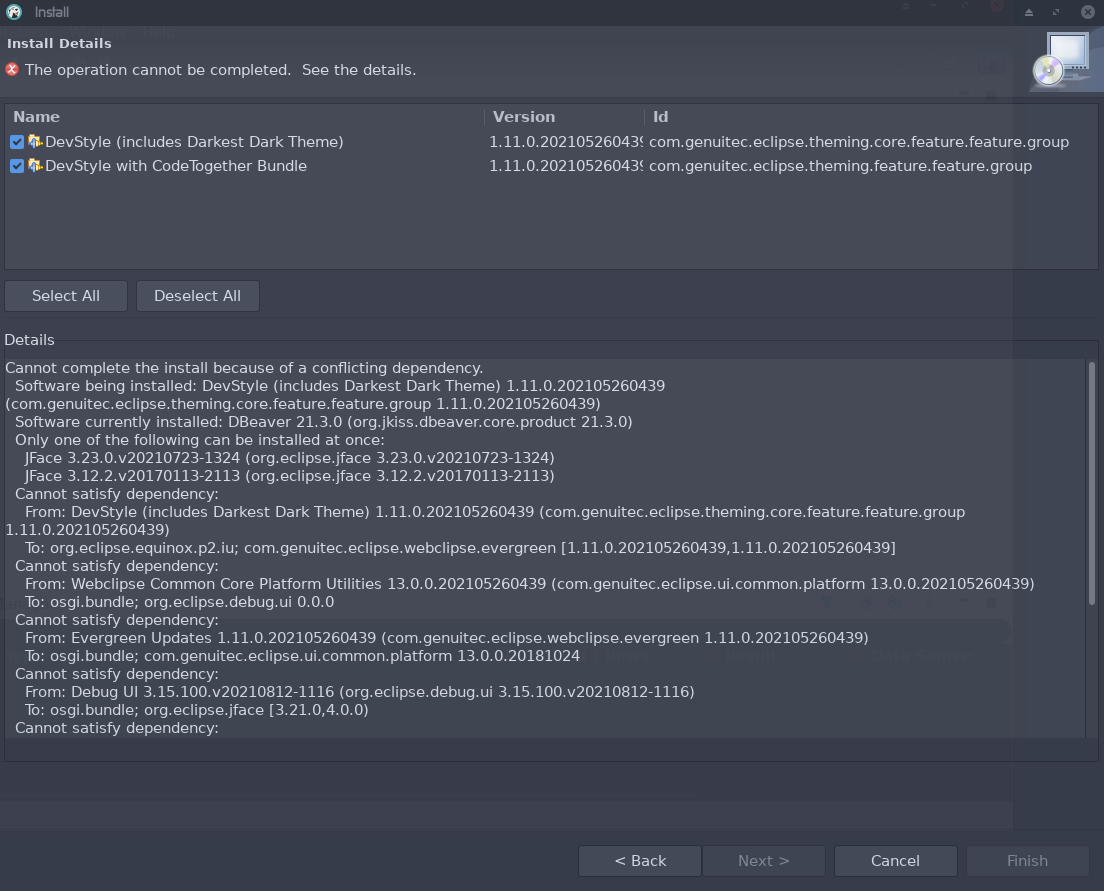 [Arch] Darkest Dark Theme dependency problem · Issue #14543 · dbeaver ...