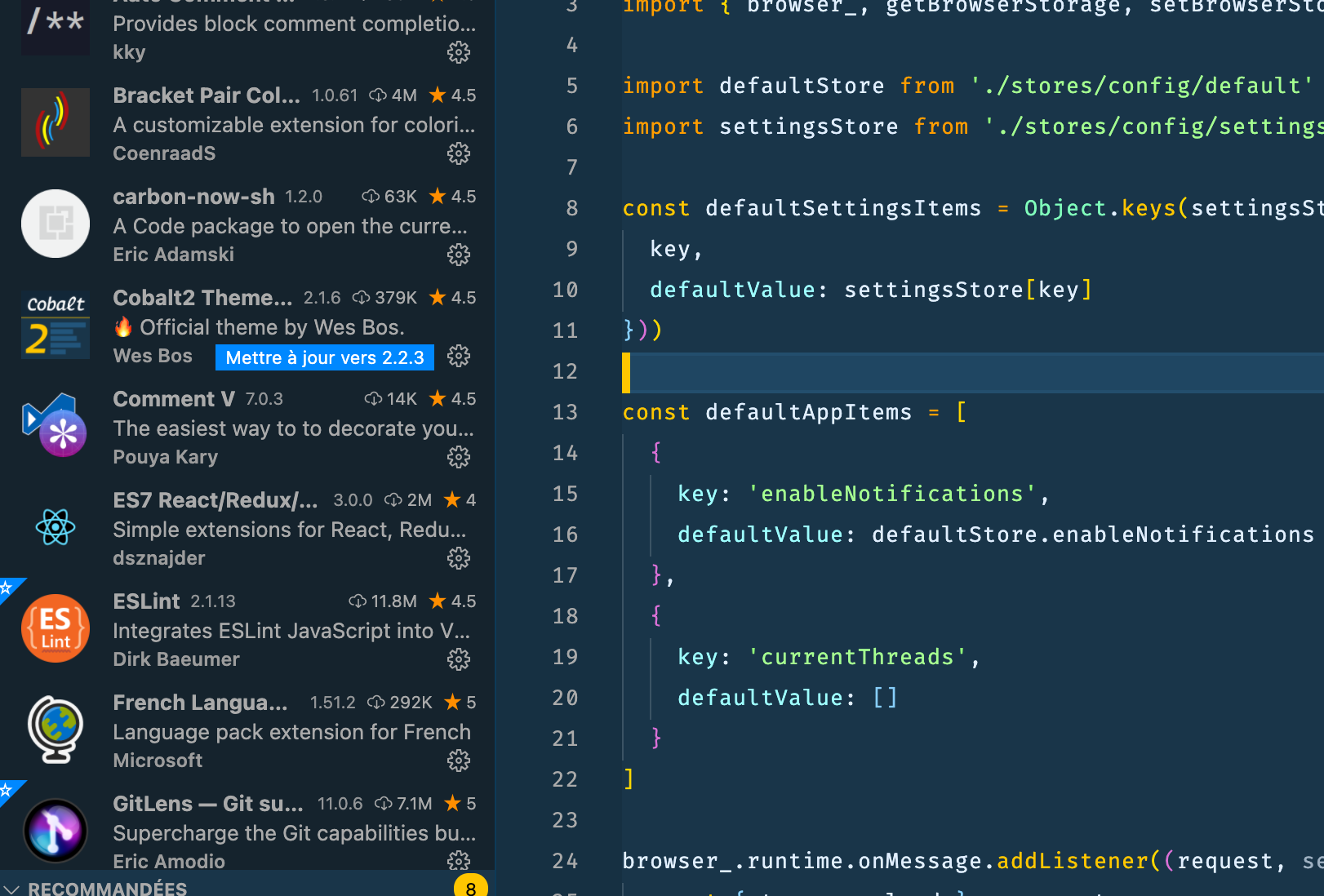 [JavaScript] 2.2.XX not okay with objects · Issue #176 · wesbos/cobalt2-vscode · GitHub