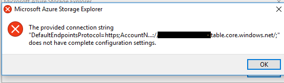 Connection string error when connecting to account with Reader RBAC ...