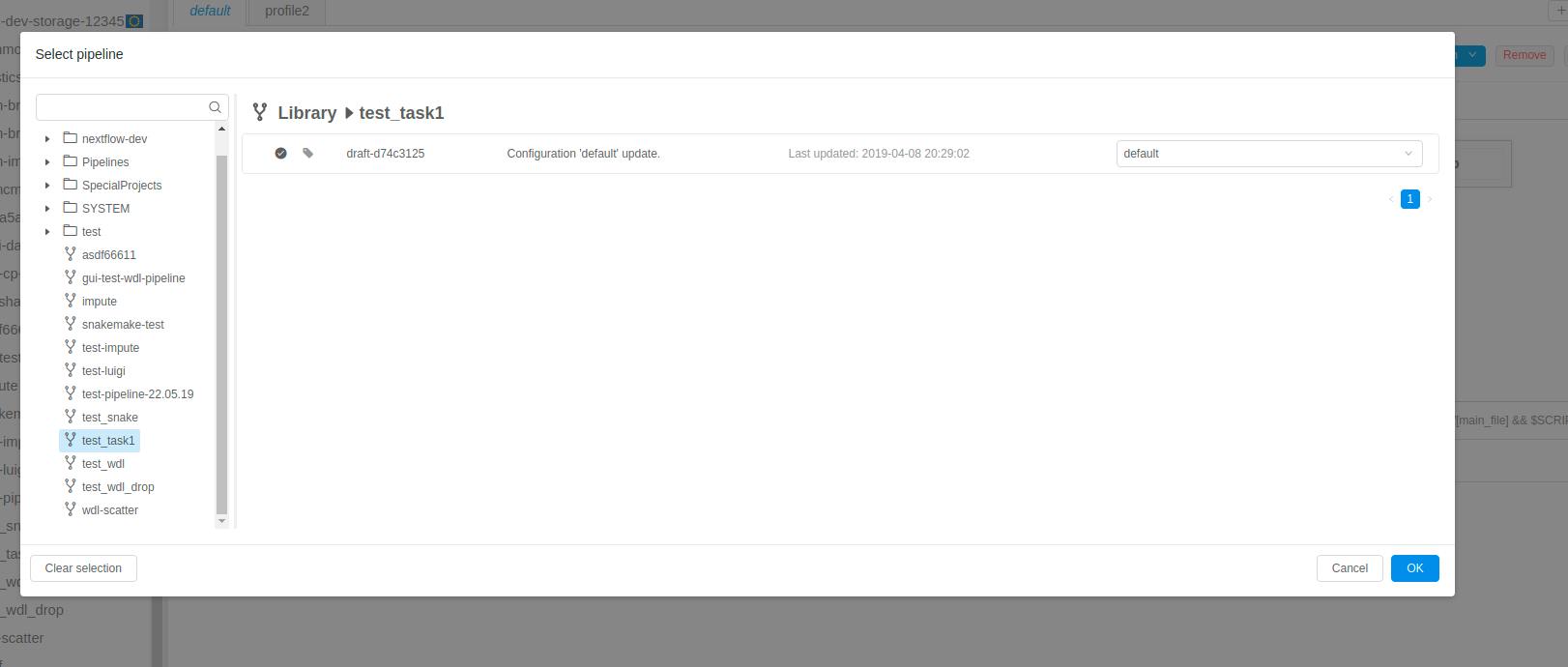 Incorrect Behavior Of A Choosing A Pipeline In A Configuration Form · Issue 543 · Epam Cloud