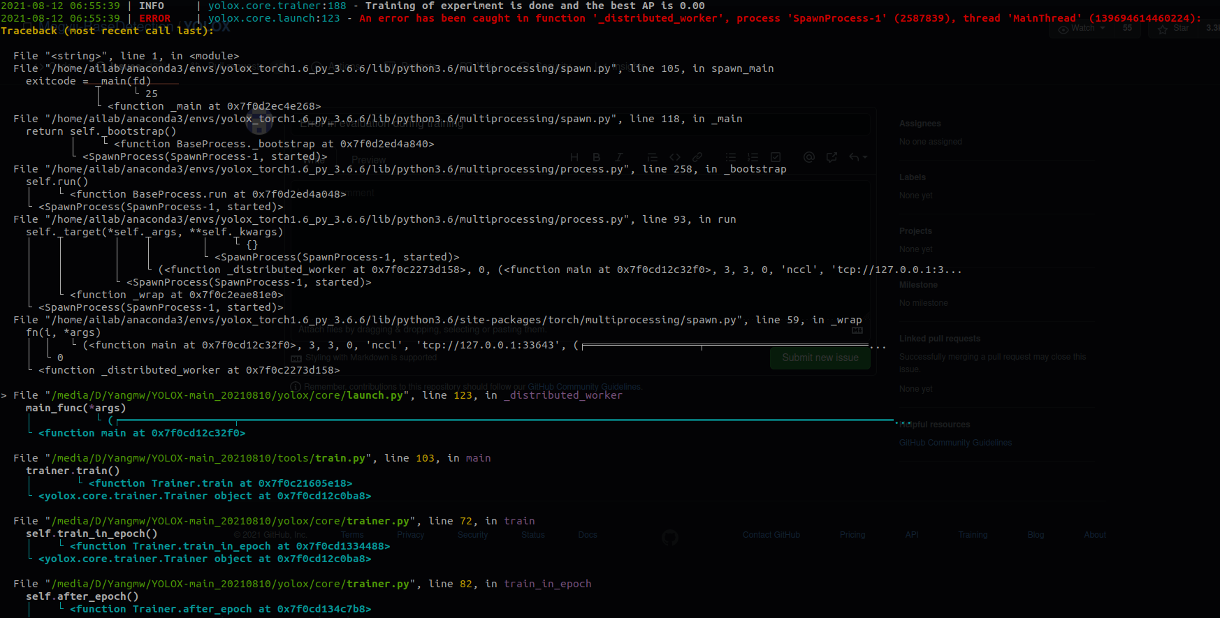 evaluation during training · Issue #463 · Megvii-BaseDetection/YOLOX · GitHub