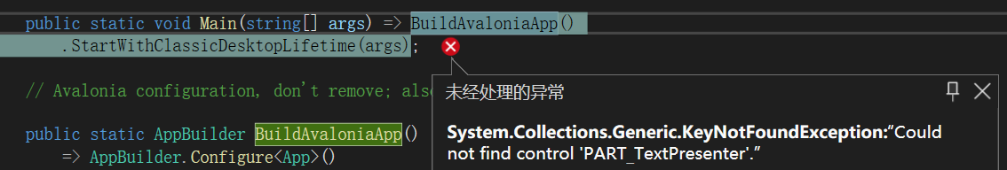 Exception On Setting The Template Of The Textbox · Issue 11651 · Avaloniauiavalonia · Github 8169