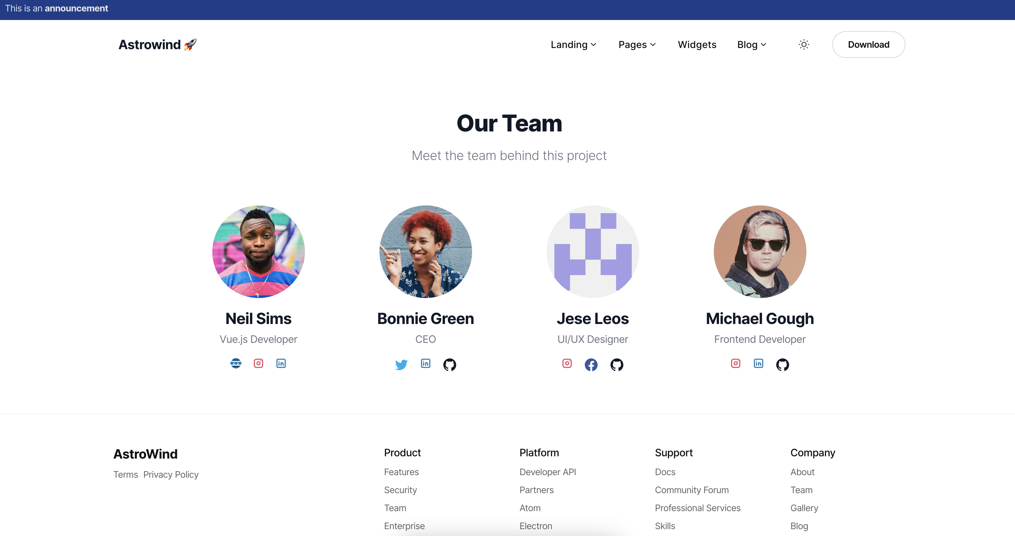 Feature: Team Page · Issue #271 · onwidget/astrowind · GitHub Feature: Team Page · Issue #271 · onwidget/astrowind · GitHub