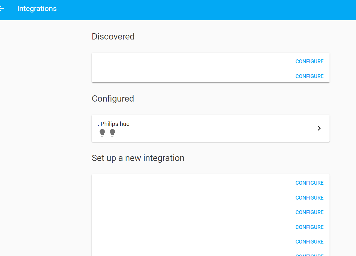 Integrations page broken after configuring Hue · Issue #20078 · home-assistant/core · GitHub