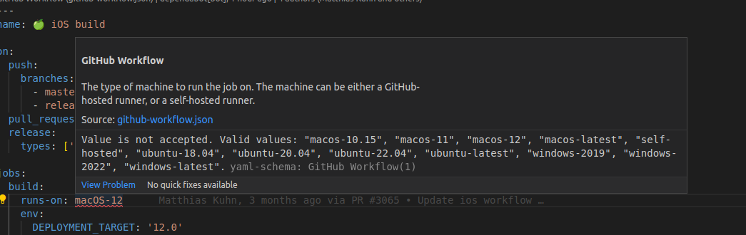 fix runs-on warning by mbernasocchi · Pull Request #3554 · opengisch/QField · GitHub
