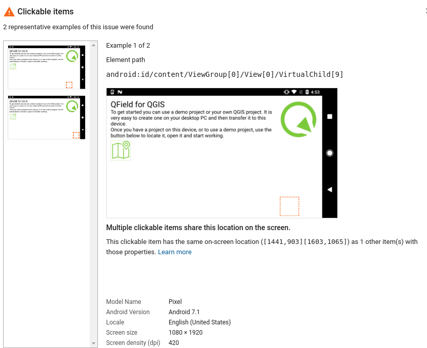 Duplicate clickable Views · Issue #658 · opengisch/QField · GitHub