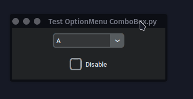 ComboBox Disabled Color issue · Issue #161 · TomSchimansky/CustomTkinter · GitHub