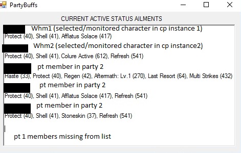 Debuff Removal not working on party members · Issue #38 · DanielHazzard/Cure-Please · GitHub