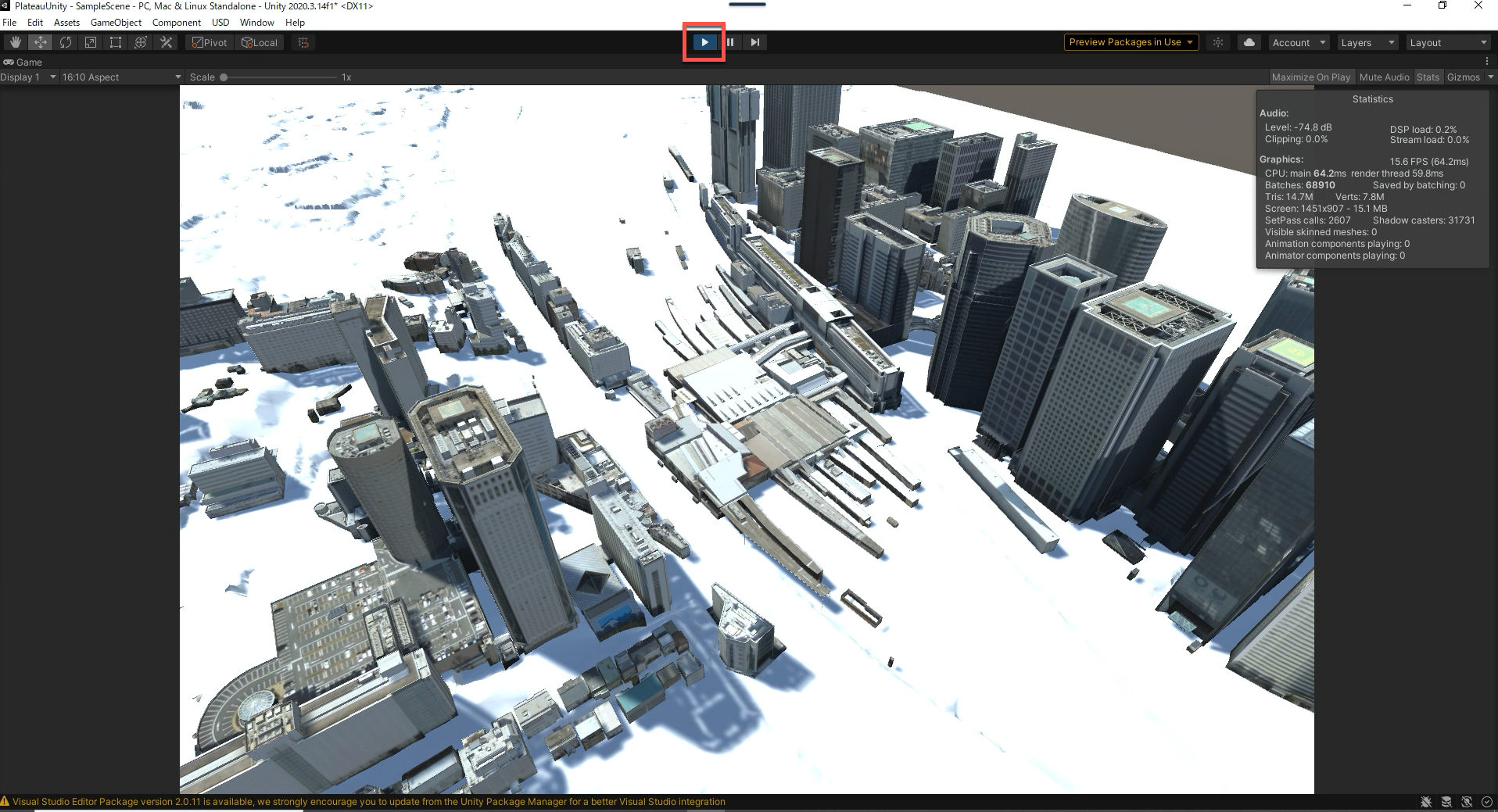 Using Plateau Model in Unity - UnityにPlateauモデルを持っていこう #3D - Qiita