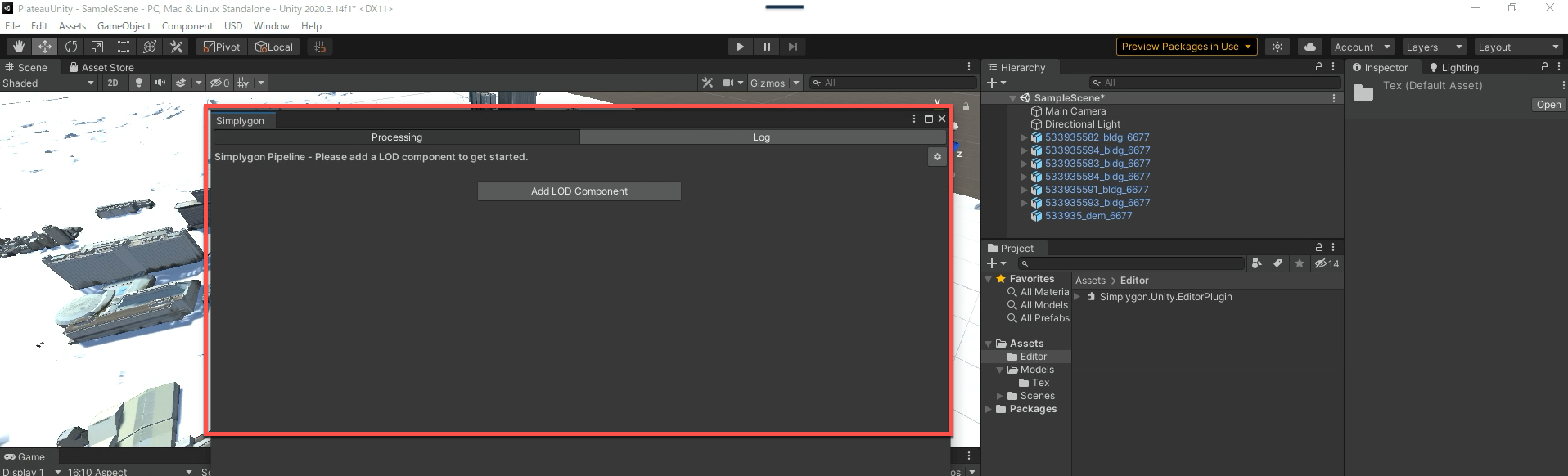 Using Plateau Model in Unity - UnityにPlateauモデルを持っていこう #3D - Qiita