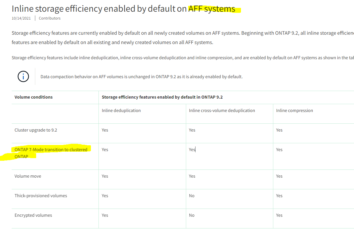 Aff Specific Content And Inaccurate 7 Mode Transition Reference · Issue 561 · Netappdocs Ontap