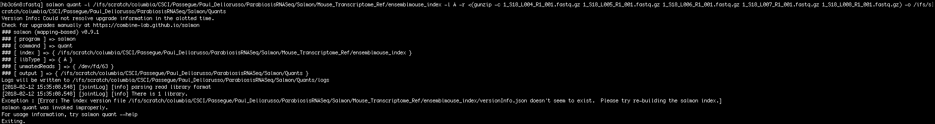 Index/versionInfo.json doesn't seem to exist · Issue #197 · COMBINE-lab/salmon · GitHub