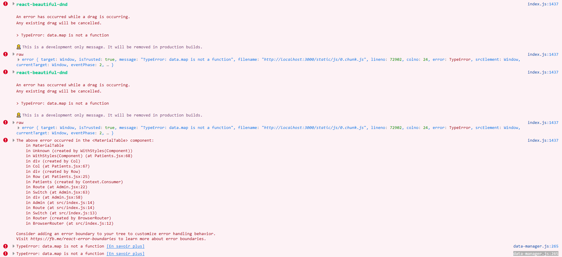 Update data based on state of outer component · Issue #737 · mbrn/material-table · GitHub