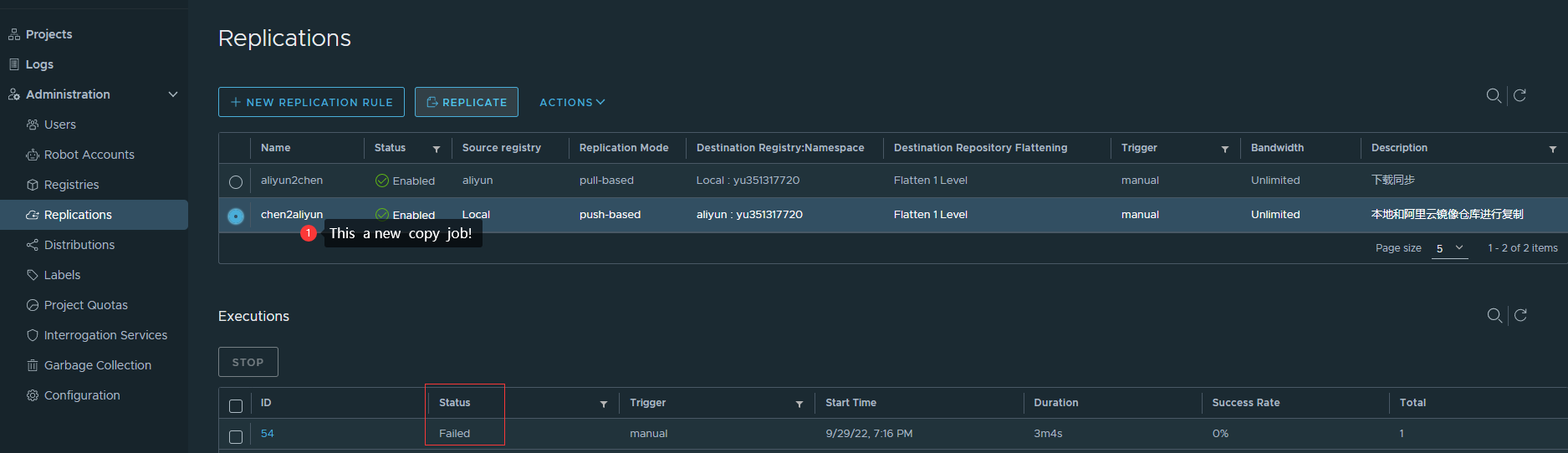 error "UNAUTHORIZED" when replicating · Issue #17612 · goharbor/harbor · GitHub