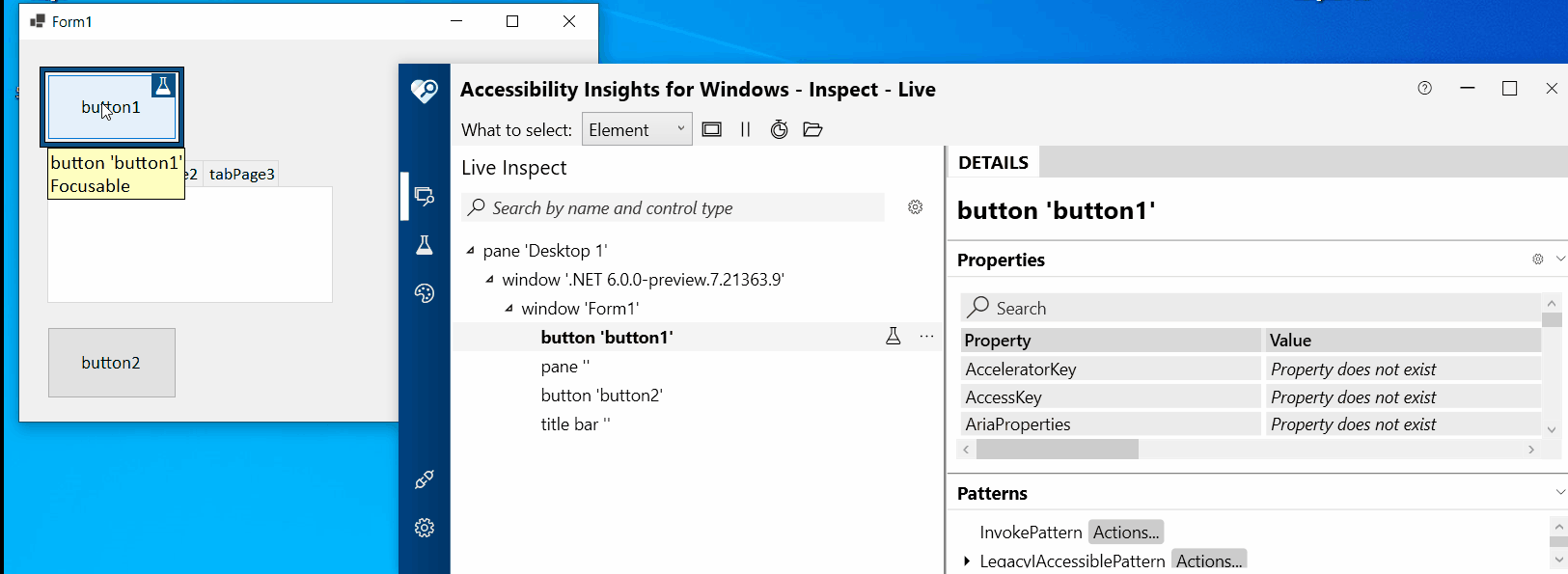 UIA navigation doesn't work with the TabControl · Issue #3058 · dotnet/winforms · GitHub
