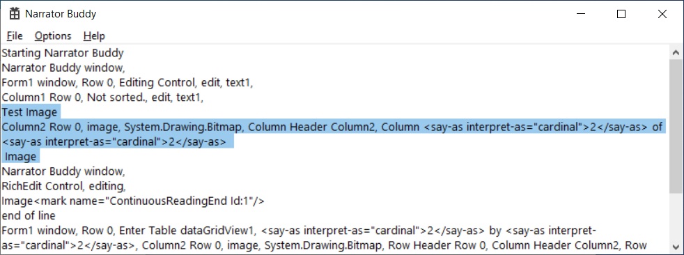 [Accessibility] Narrator does not read the image description of the existed image in the ...