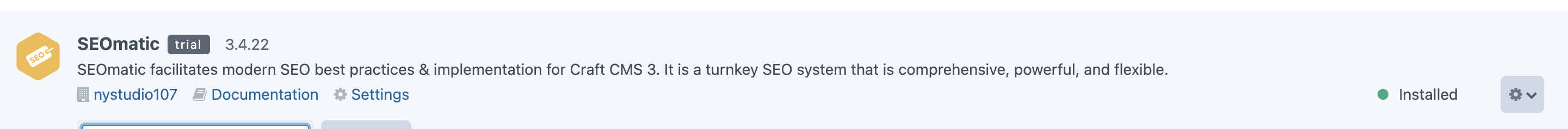 SEOmatic Field error Component class 'nystudio107\seomatic\fields\SeoSettings' belongs to a ...