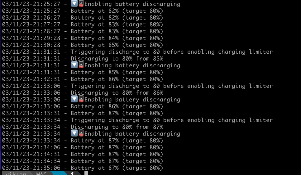when enabled battery limit and ac adapter and external monitor connected, mac go sleeping when ...
