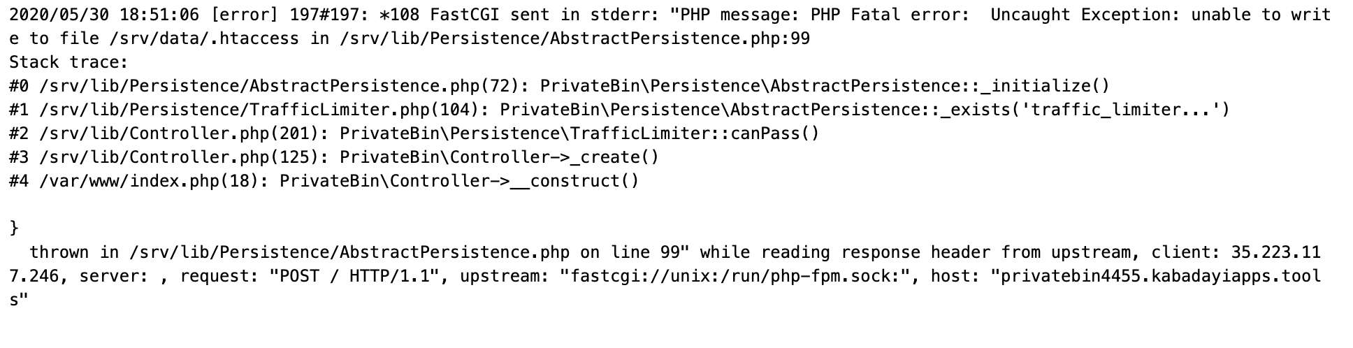 Could not create paste: server error or not responding on Google Instance · Issue #165 ...