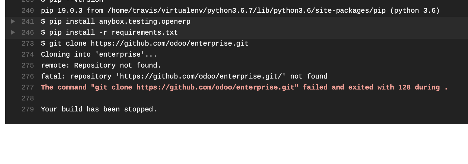 How can i add enterprise repository? · Issue #671 · OCA/maintainer-quality-tools · GitHub