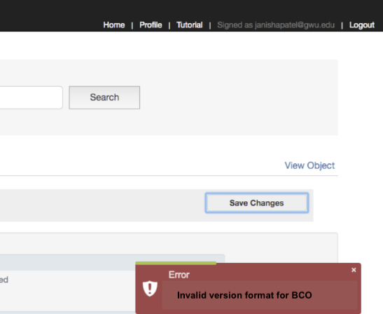 Invalid Version Format New Page Rather Than Error Message · Issue 37 · Biocompute Objectsbco