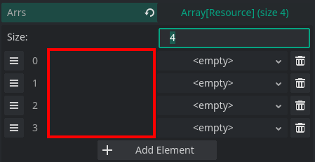 Utilize inspector space better for Array[MyResource] · Issue #5457 · godotengine/godot-proposals ...