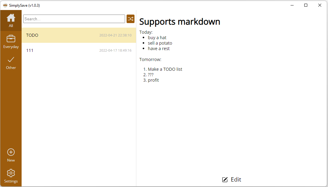 GitHub - a-deriabin/SimplySave: Encrypted notebook app
