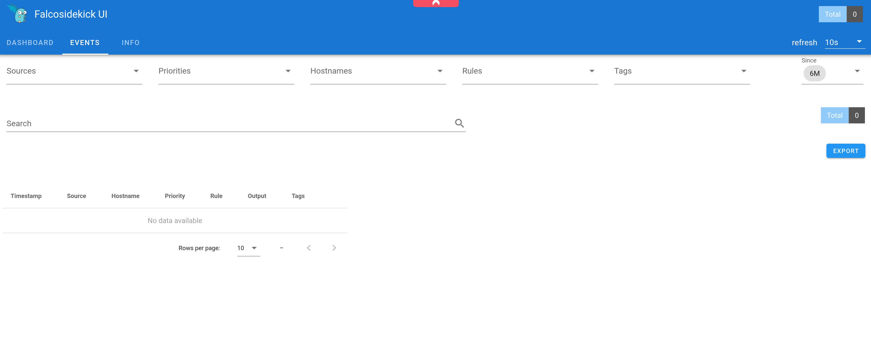 events don't show in UI · Issue #124 · falcosecurity/falcosidekick-ui · GitHub