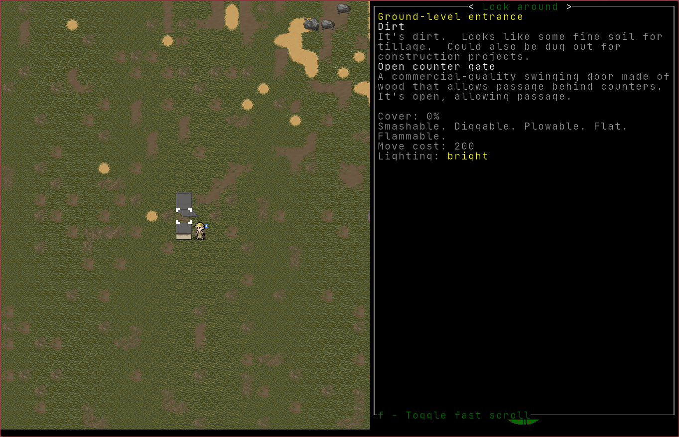 An open counter gate has the same move cost as a closed counter gate ...