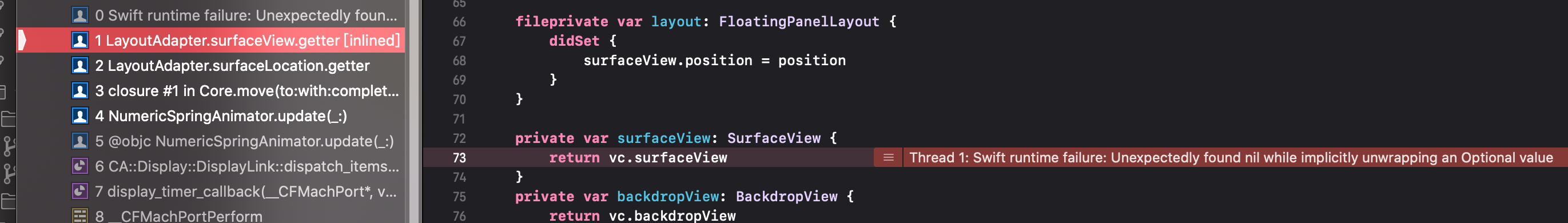 always crash · Issue #422 · scenee/FloatingPanel · GitHub