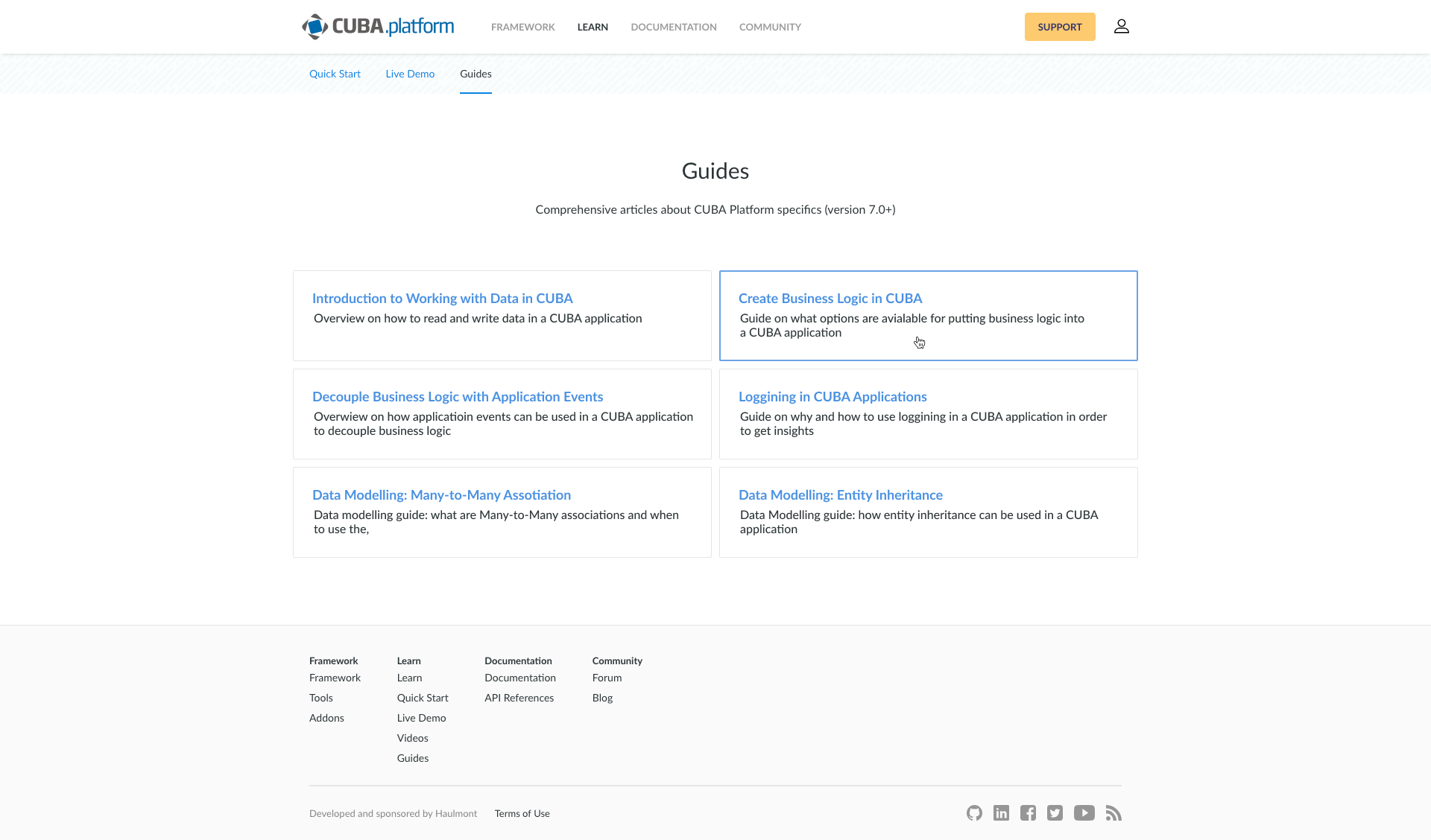 Update Guides list layout · Issue #51 · cuba-platform/guides · GitHub