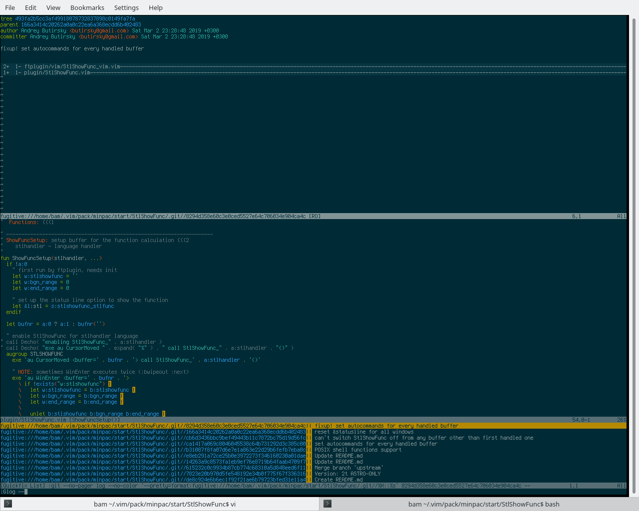 First And Consequences Quickfix Window Results Are Opening In Different