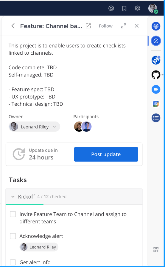 RHS: Run view · Issue #1726 · mattermost/mattermost-plugin-playbooks · GitHub