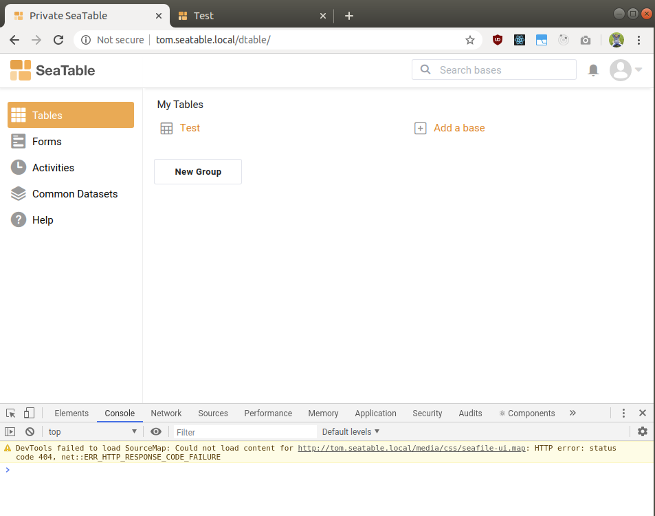 Unable to access Table · Issue #68 · seatable/seatable · GitHub