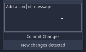 Remove default commit message in VCS commit dock · Issue #44413 · godotengine/godot · GitHub