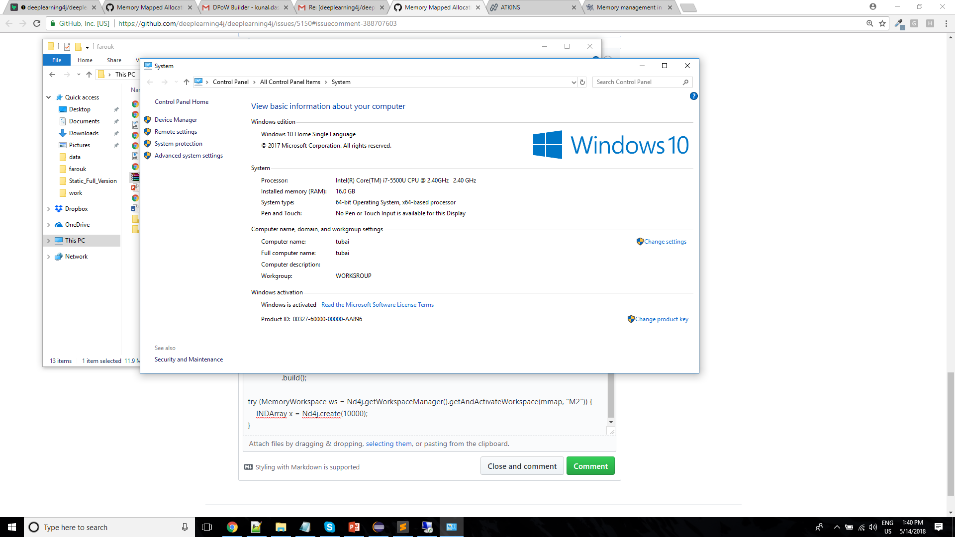 Memory Mapped Allocation not working in Windows 10 · Issue #5150 · deeplearning4j/deeplearning4j ...