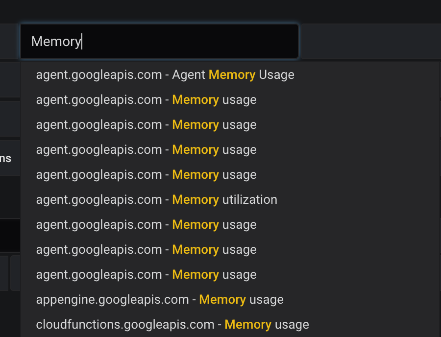 Stackdriver Fix Selecting Metrics With Identical Display Names · Issue 14293 · Grafanagrafana 3798