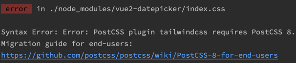 Upgrade Posstcss Cli[feature Request] · Issue 690 · Mengxiong10 Vue2 Datepicker · Github