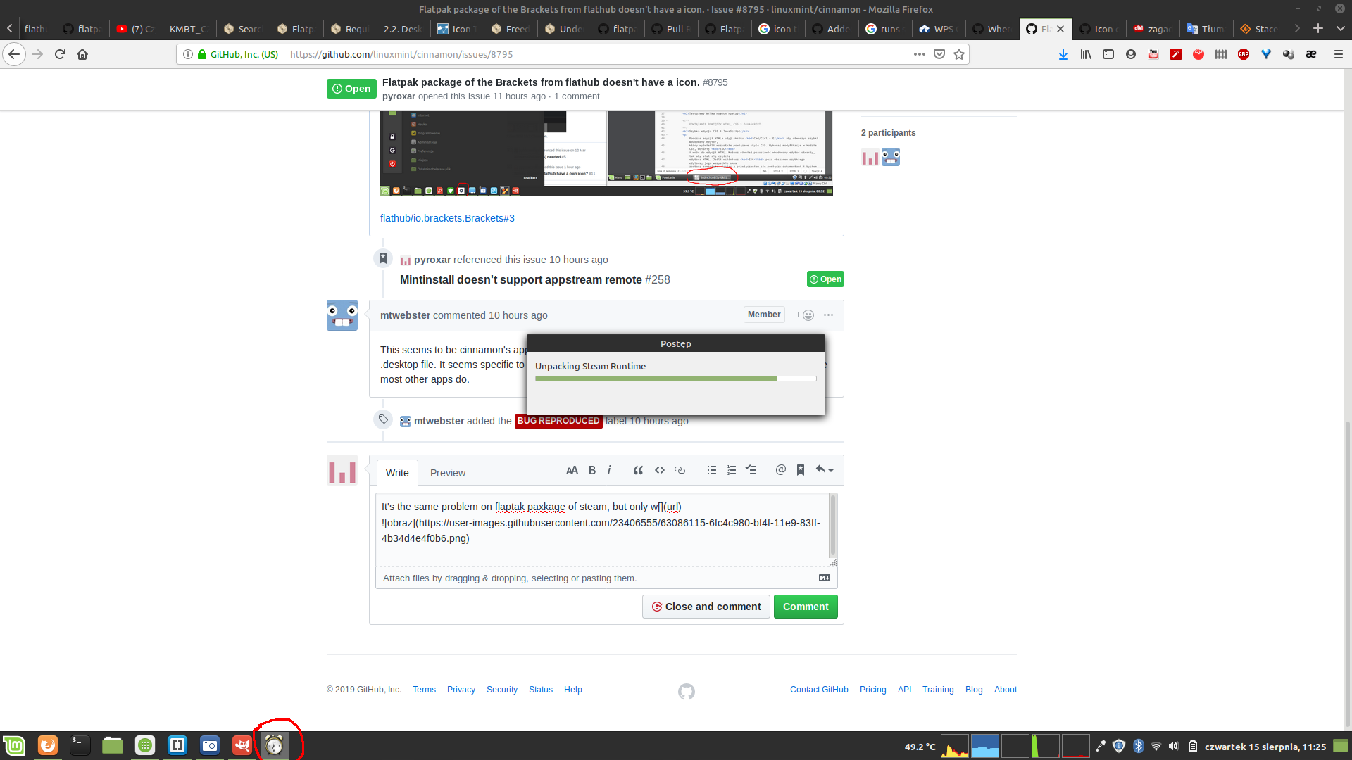 Flatpak package of the Brackets from flathub doesn't have a icon. · Issue #8795 · linuxmint ...